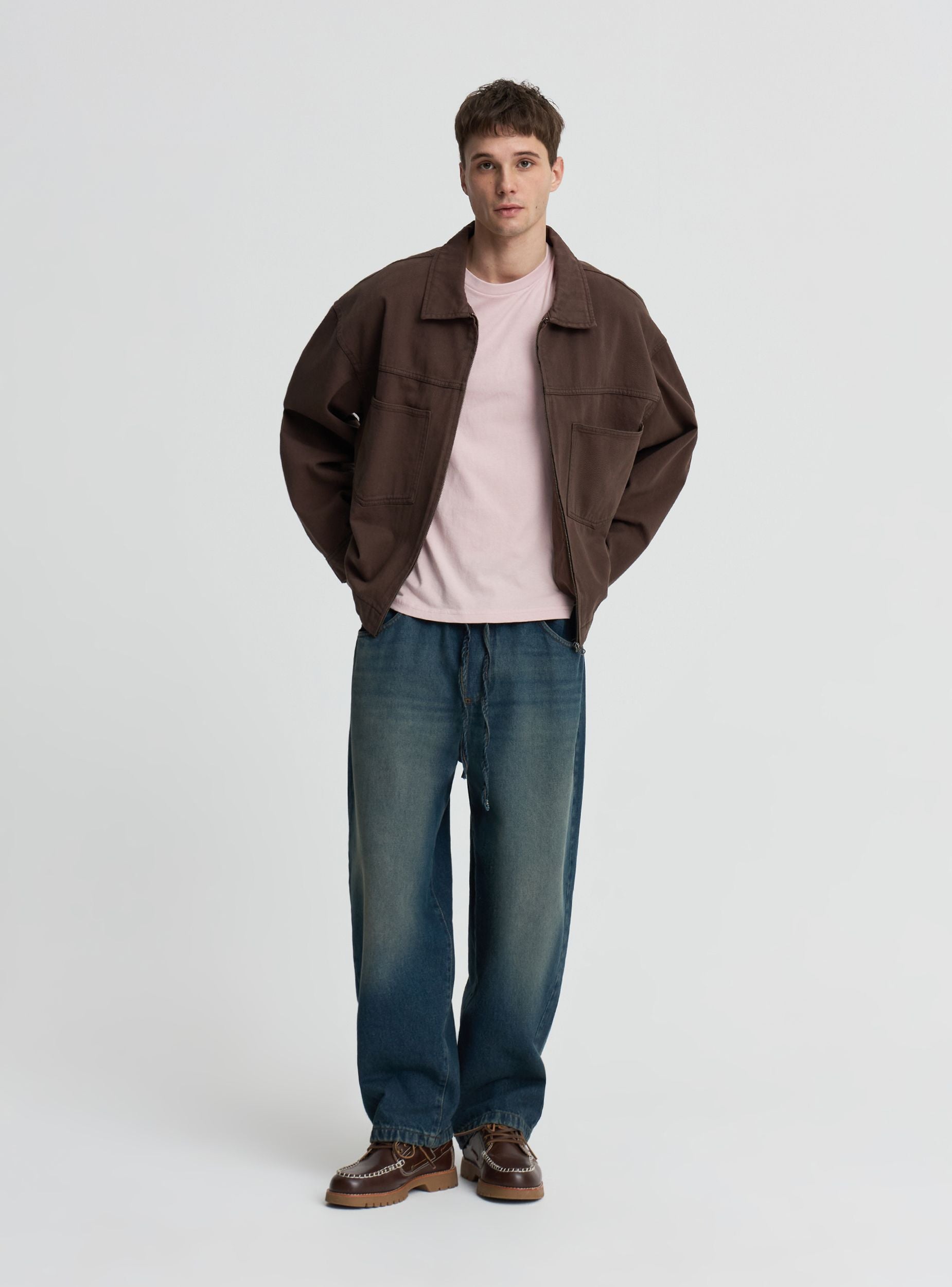 Solid colour balloon jogger jeans - Terranova