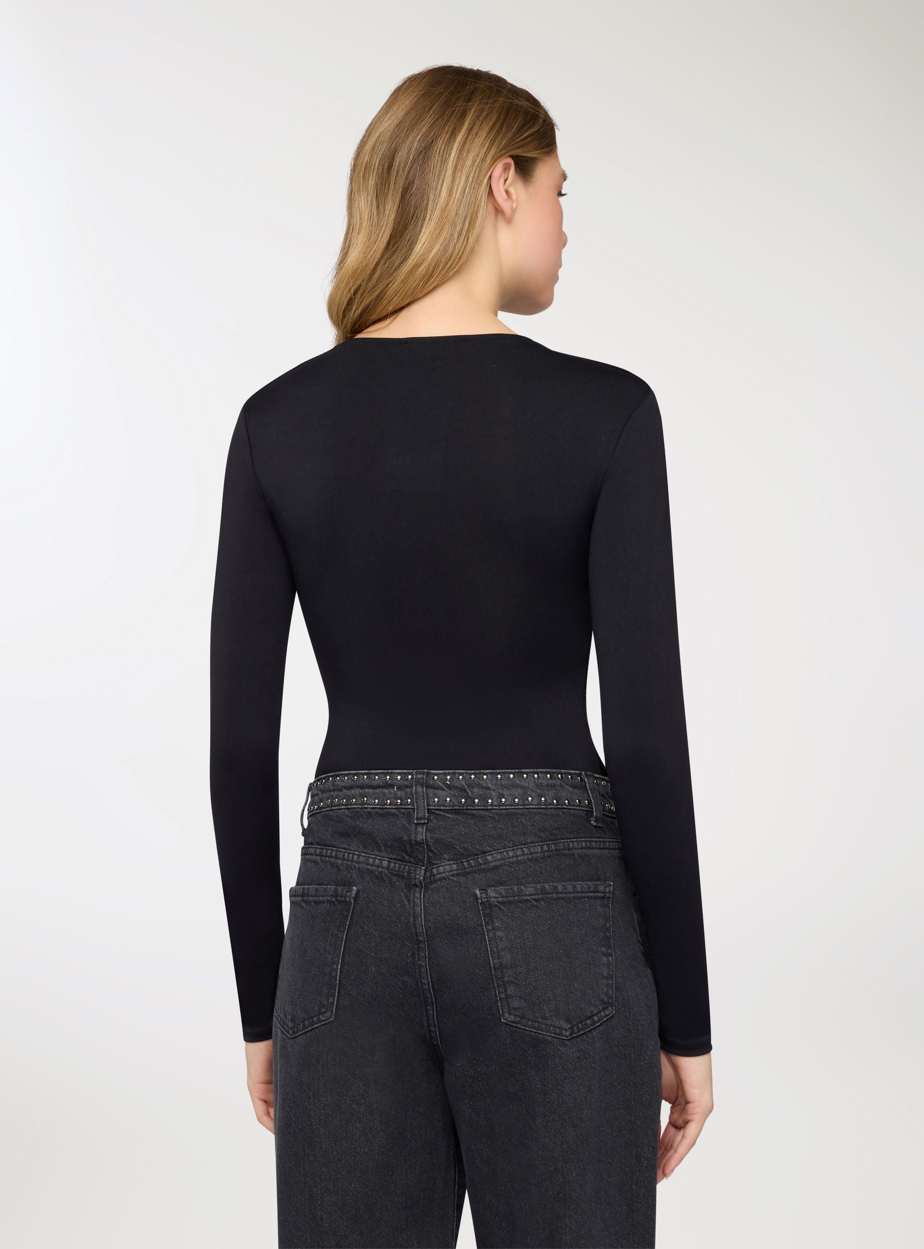 T-shirt avec inserts en dentelle et fronces – Terranova