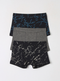 Lot de 3 boxers à motifs Var noir - Achetez en ligne | Terranova