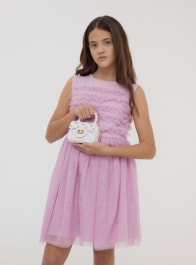 Optička bela Torba sa dugim remenom sa strasovima | Terranova