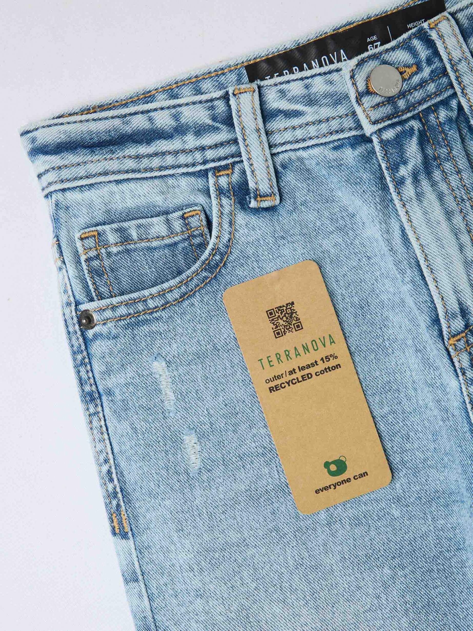 Jean coupe large Var bleu denim clair - Achetez en ligne Jean coupe large Var bleu denim clair - Achetez en ligne