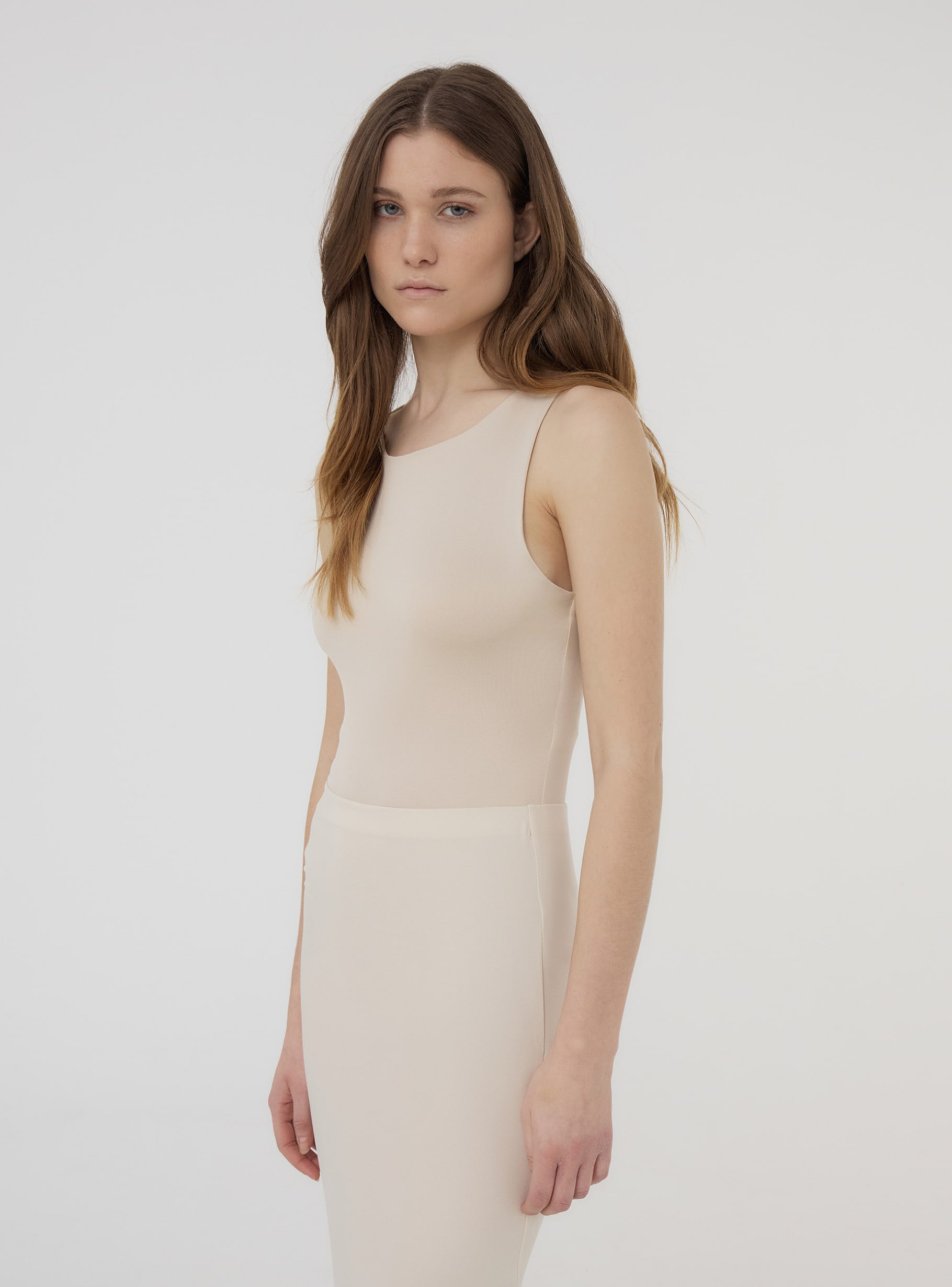 Pearl grey Solid coloured elasticised body - Buy Online | Terranova