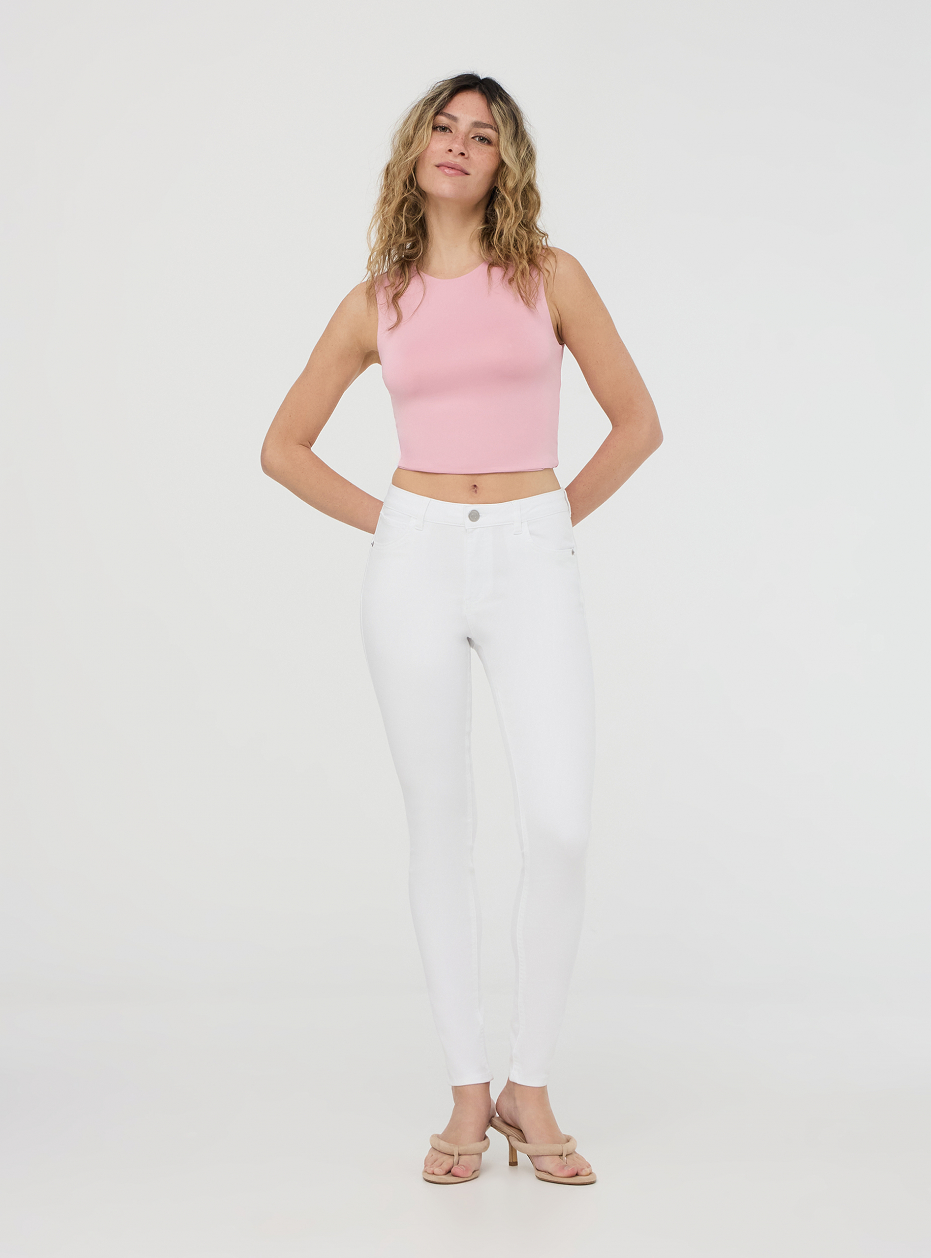 Haut élastique uni Rose - Achetez en ligne | Terranova