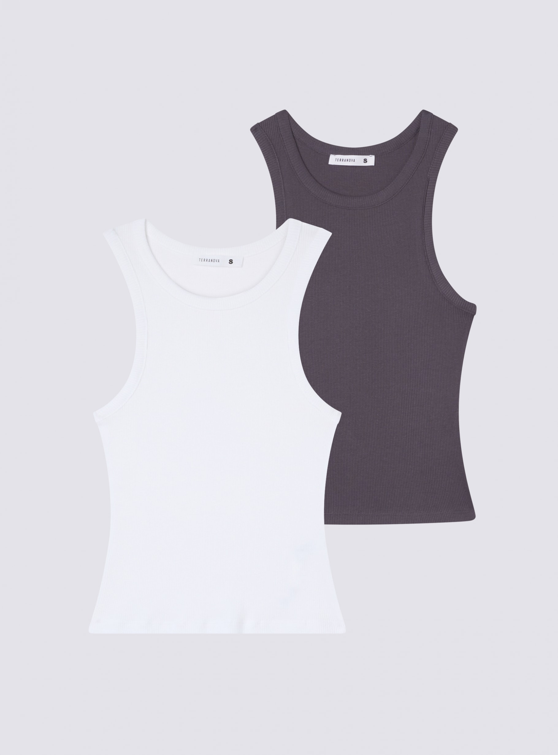 Var antracite Pack of 2 plain-coloured tank tops for rowing - Buy ...