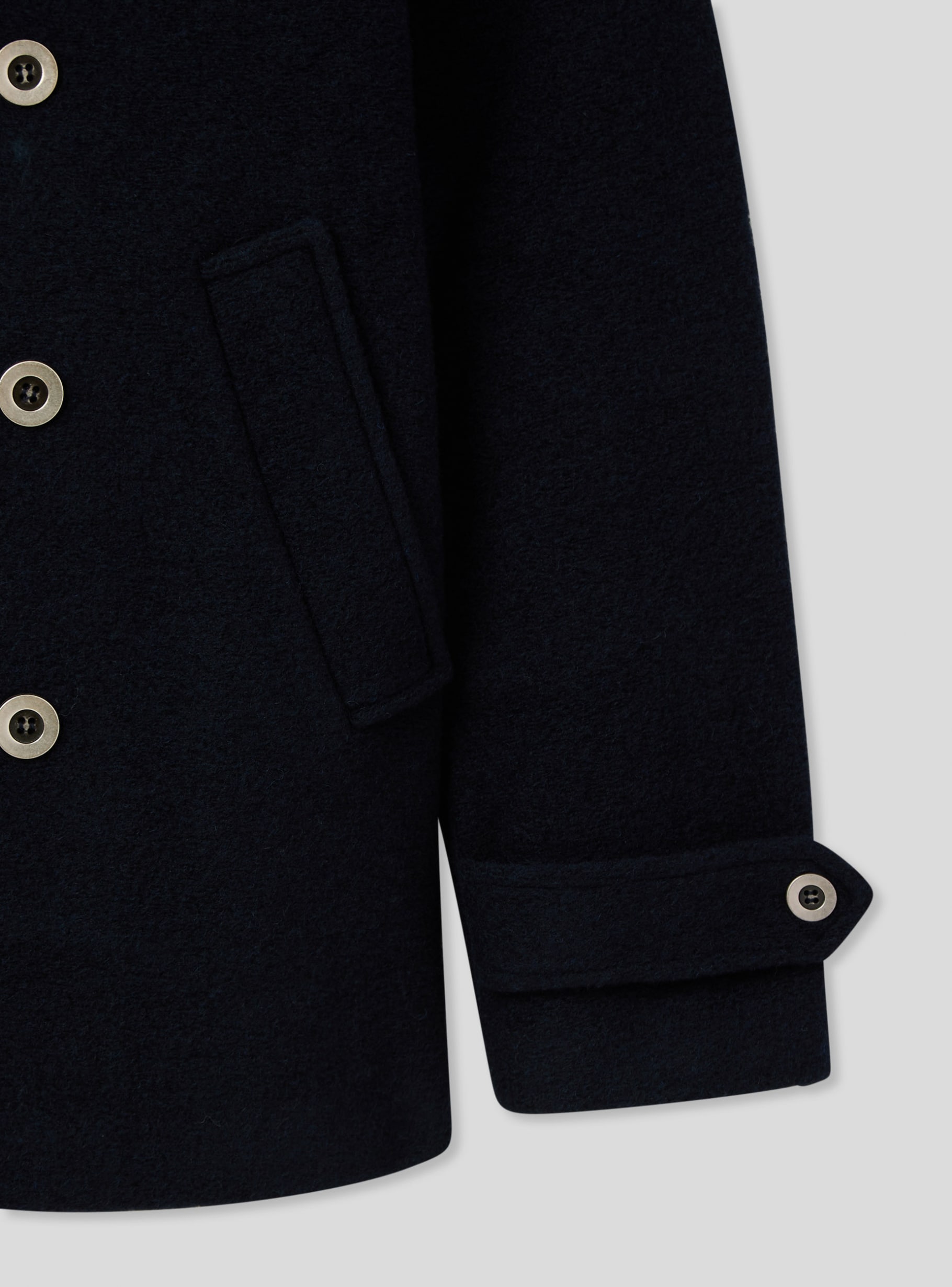 Blu CPTU01887AMAN CAPPOTTO DOPPIOPETTO LANA COTTA S028 | Terranova