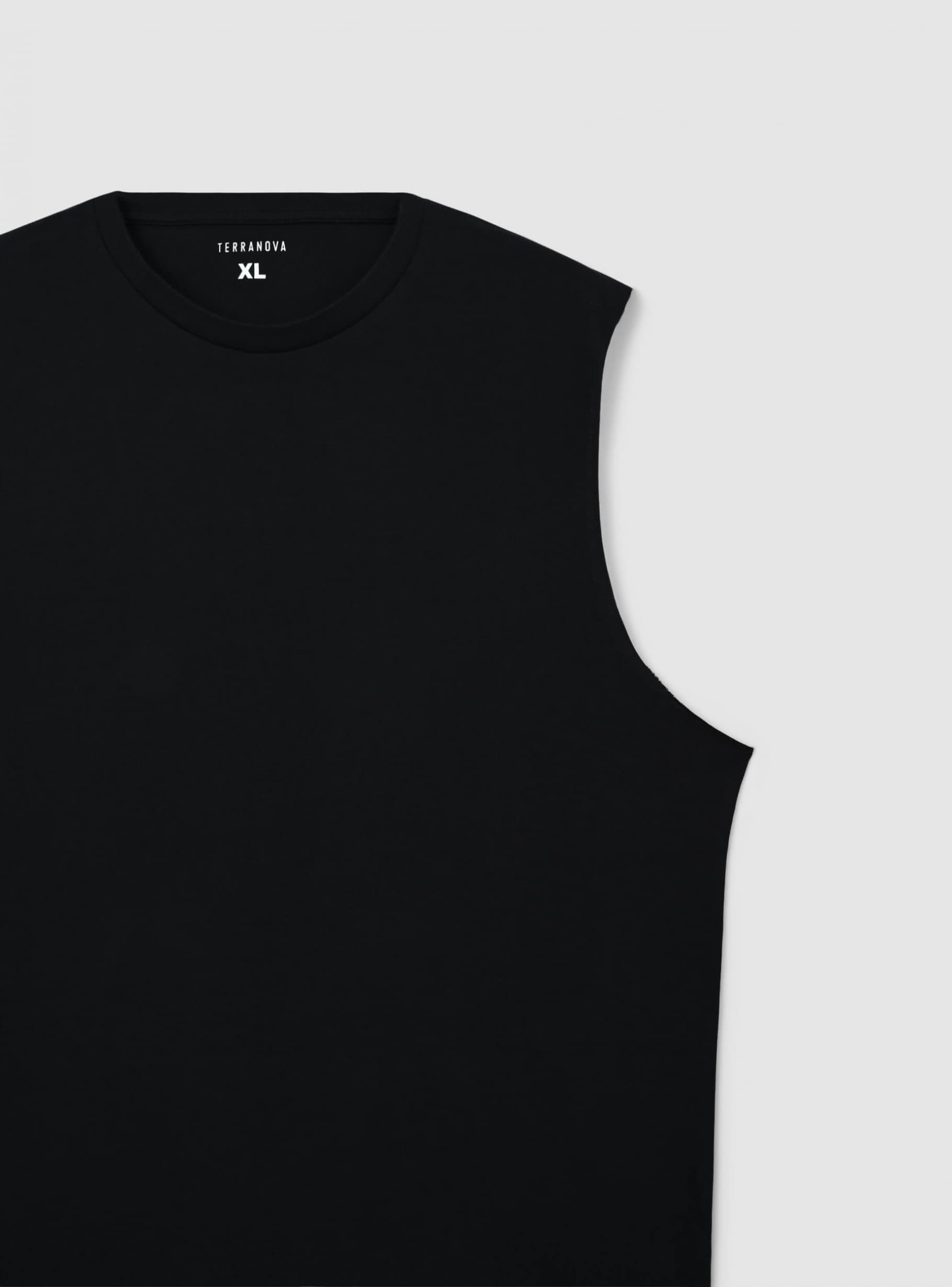 Black Sleeveless tank top in cotton jersey - Buy Online | Terranova