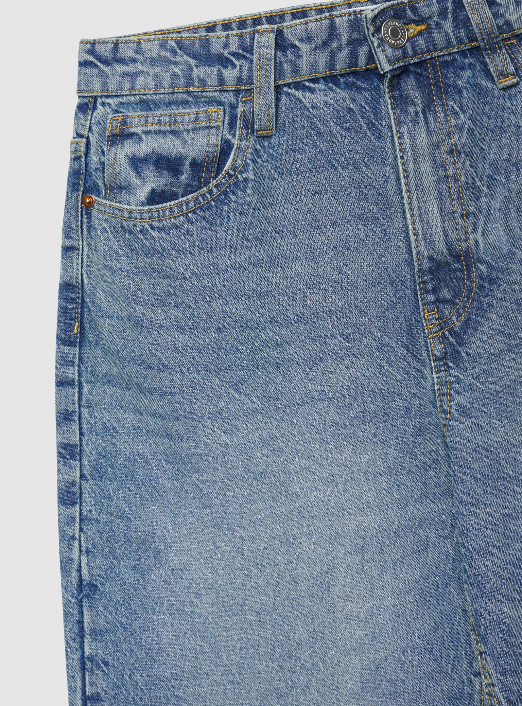 Pantalone Jeans Lungo Tinta Unita Blu denim medio - Acquista Online ...