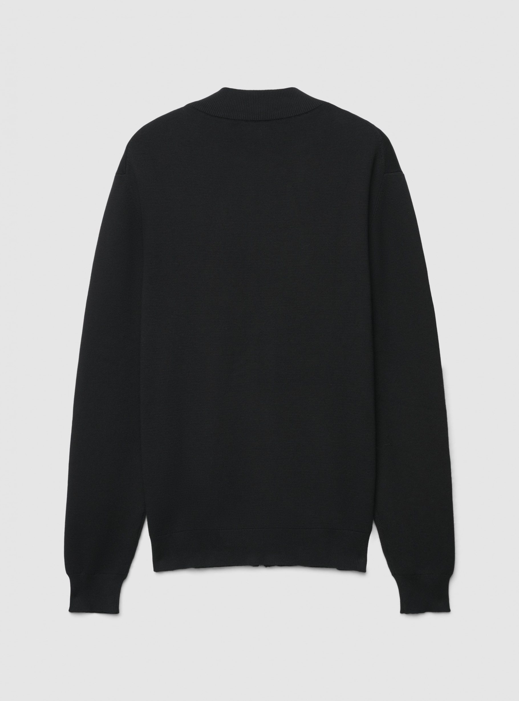 Cardigan con zip a tinta unita Nero - Acquista Online | Terranova