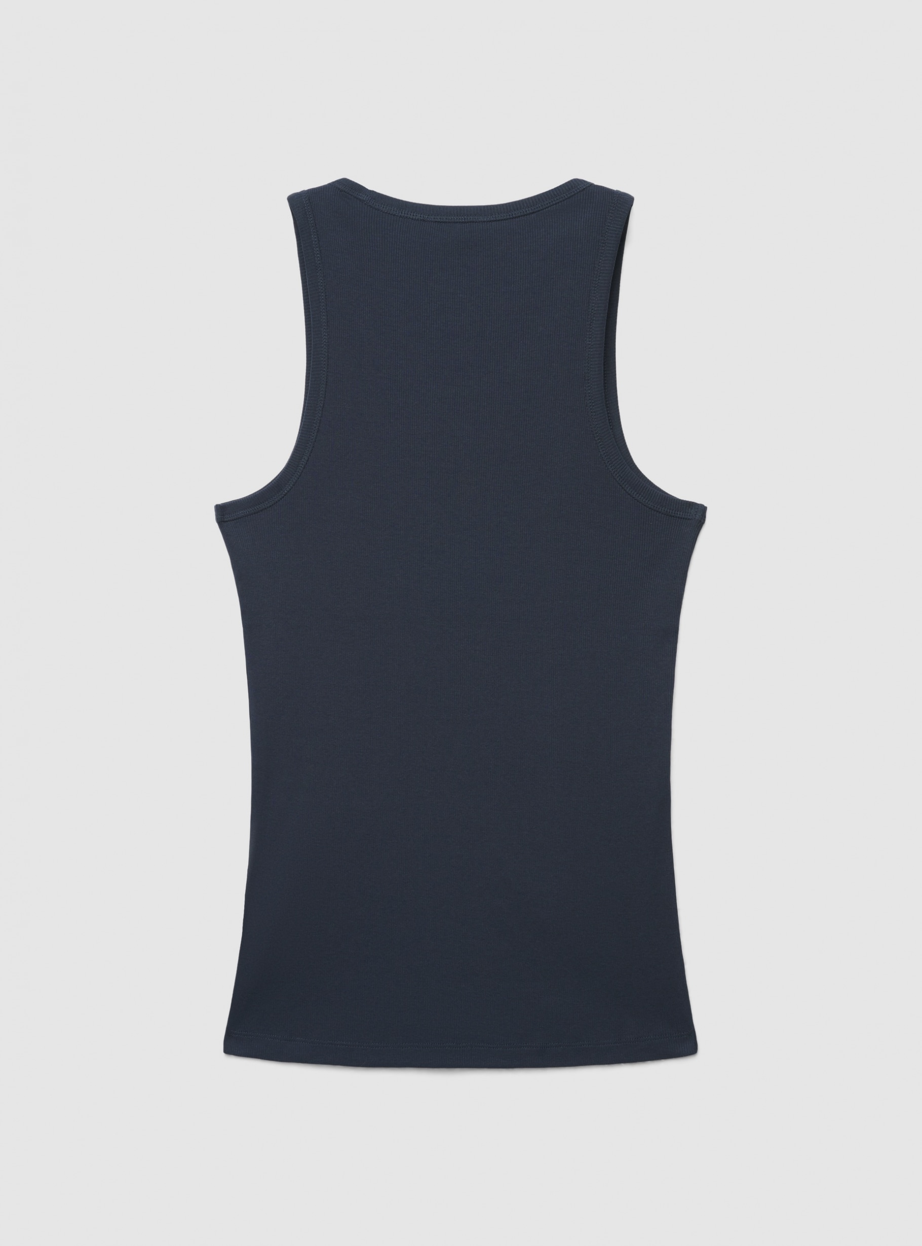 Blue navy Plain-coloured tank top - Buy Online | Terranova