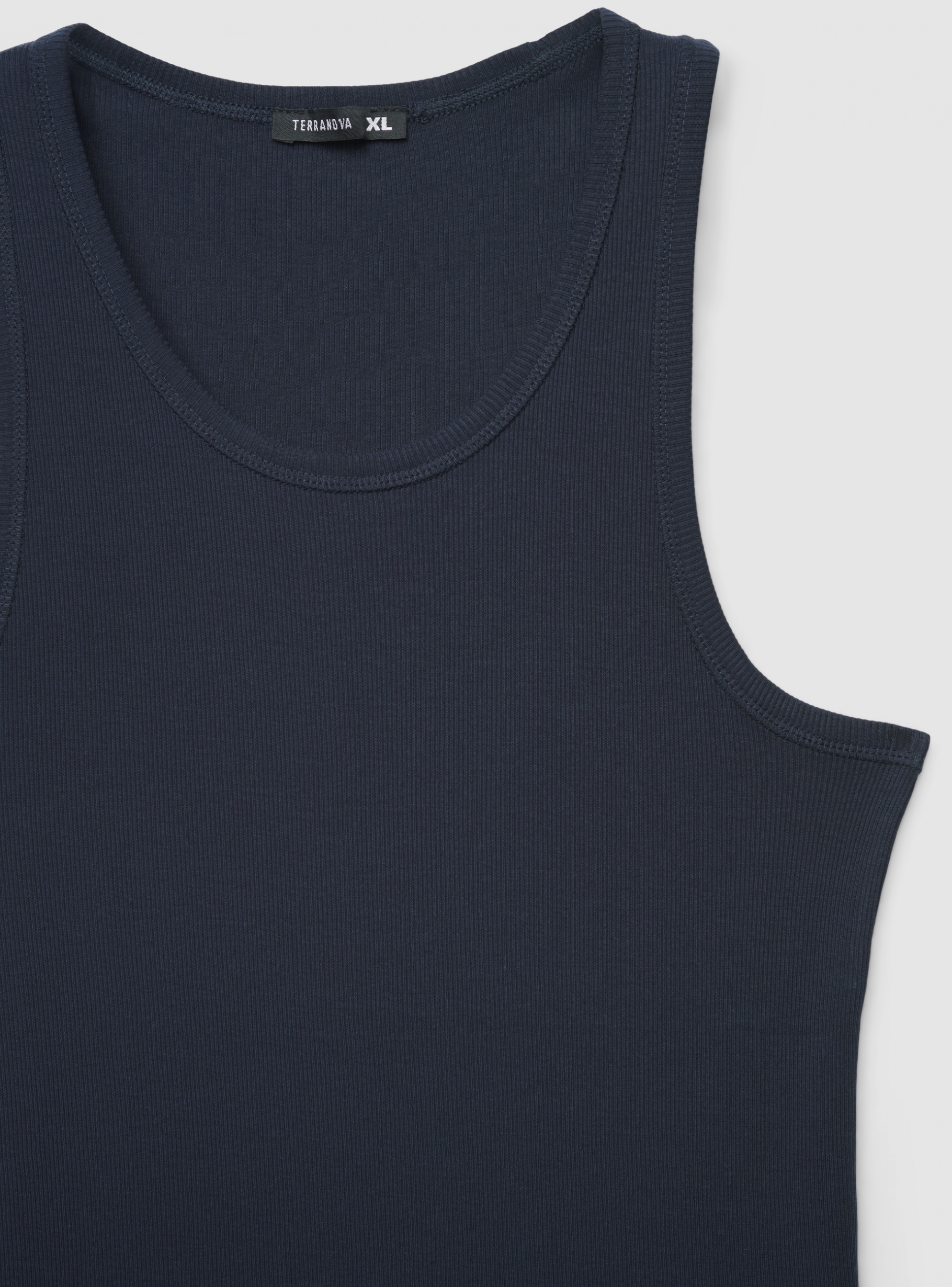Blue navy Plain-coloured tank top - Buy Online | Terranova