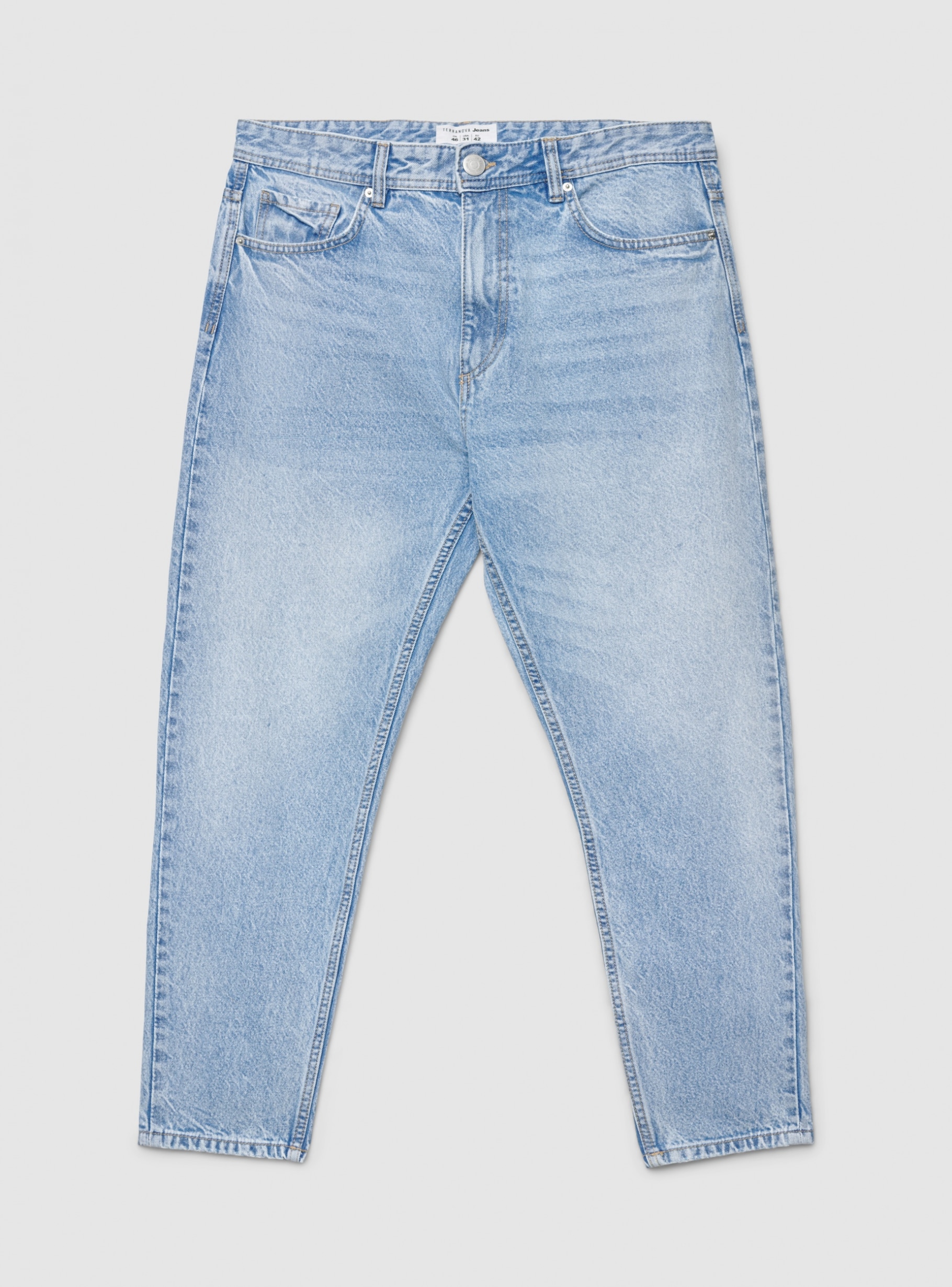 solid light blue jeans