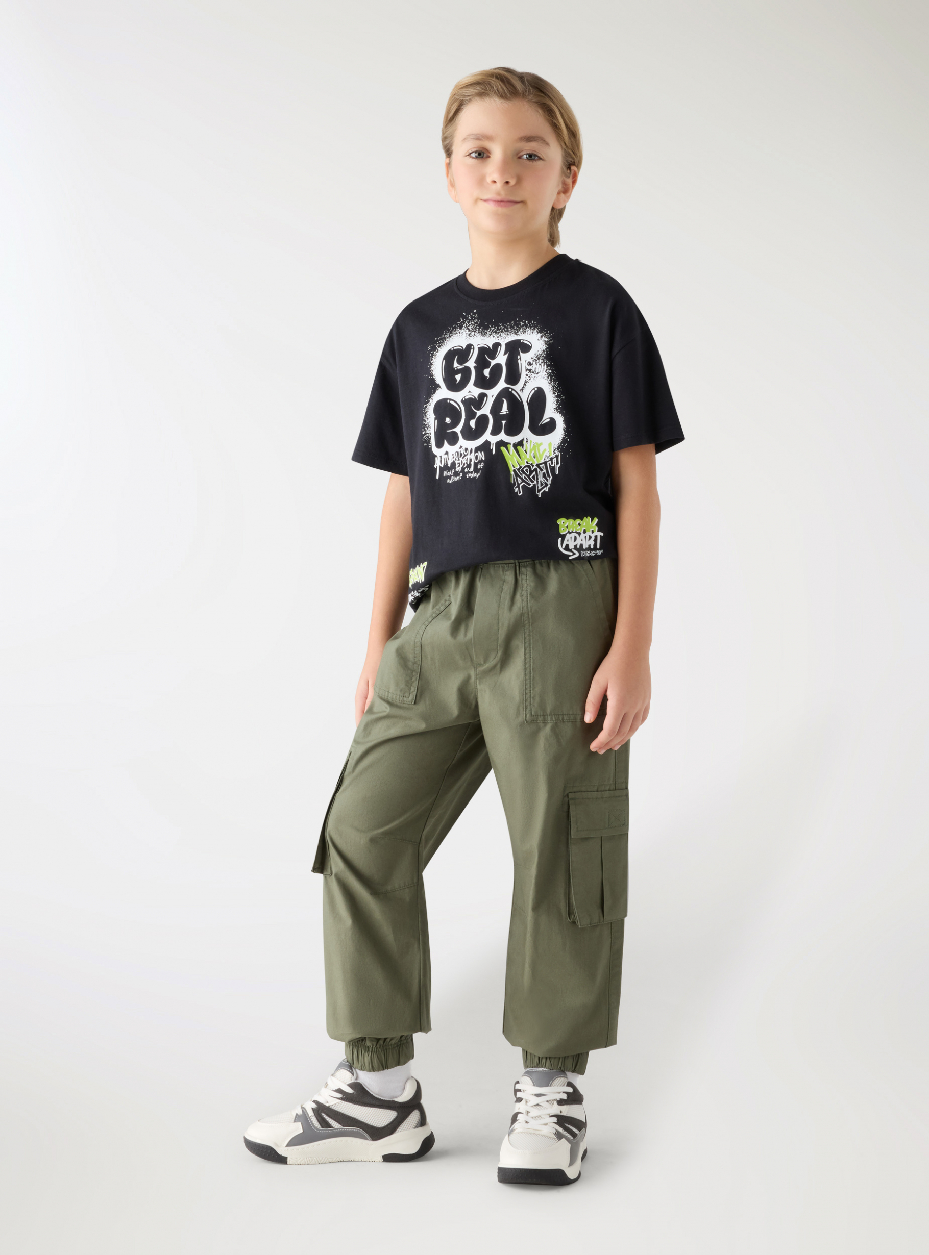 Pantalone Lungo Tinta Unita Salvia - Acquista Online | Terranova