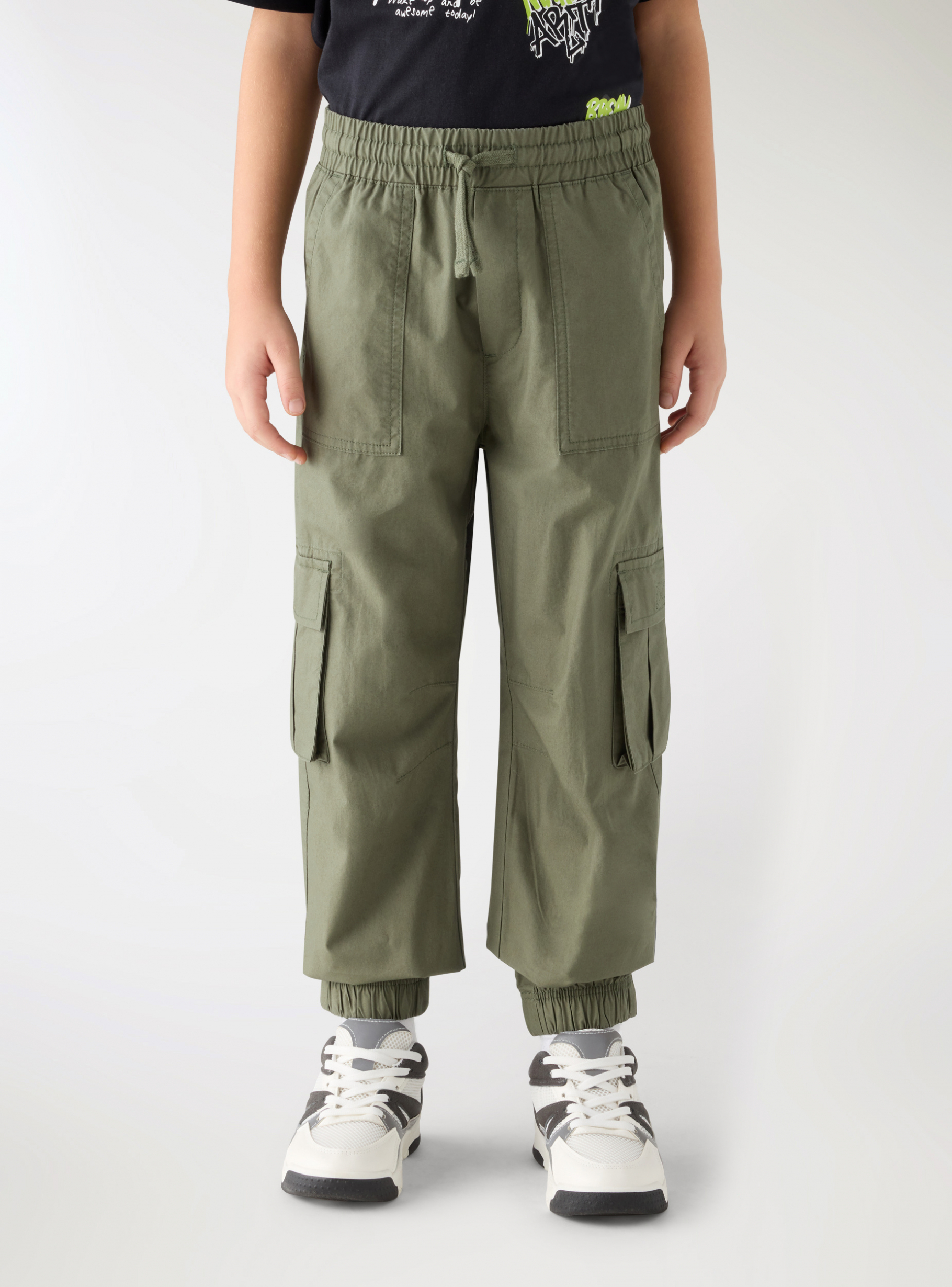 Pantalone Lungo Tinta Unita Salvia - Acquista Online | Terranova