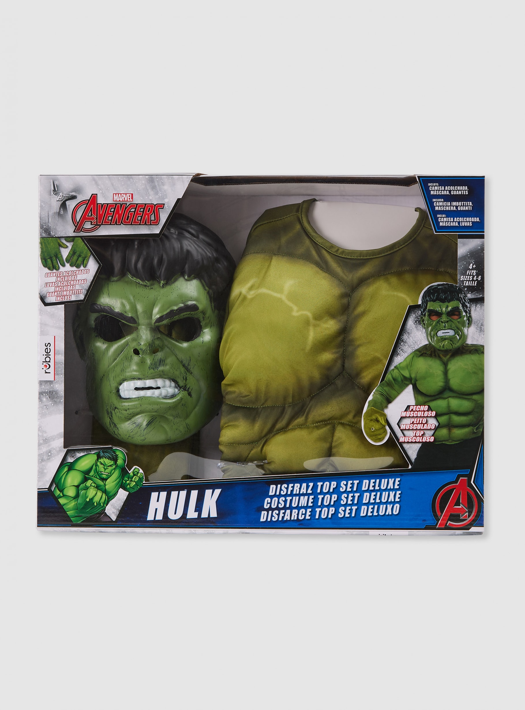 Var green Hulk carnival costume with mask and gloves - Buy Online ...