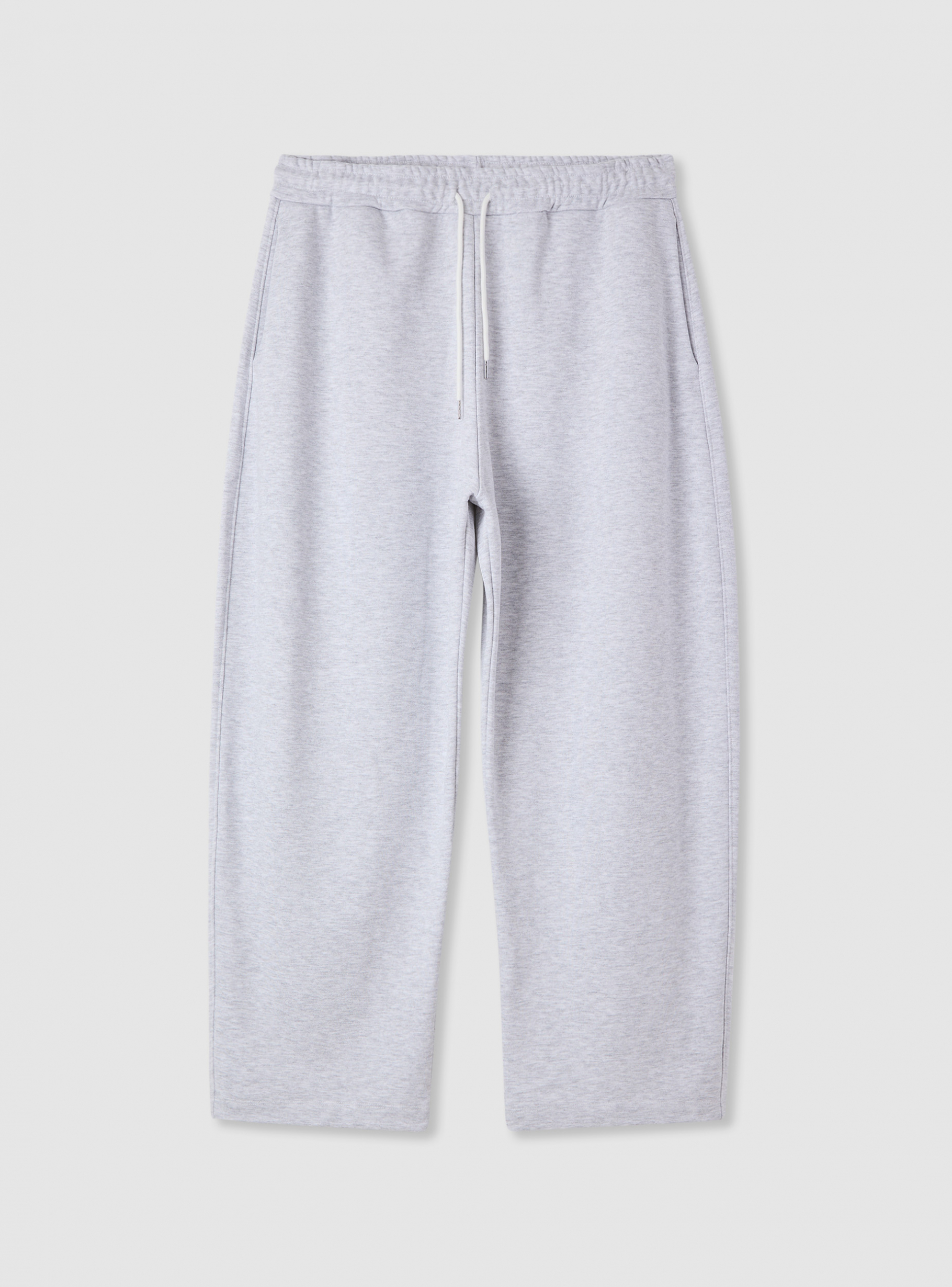 Pantalone ginnico Lungo Tinta Unita Grigio chiaro melange - Acquista ...