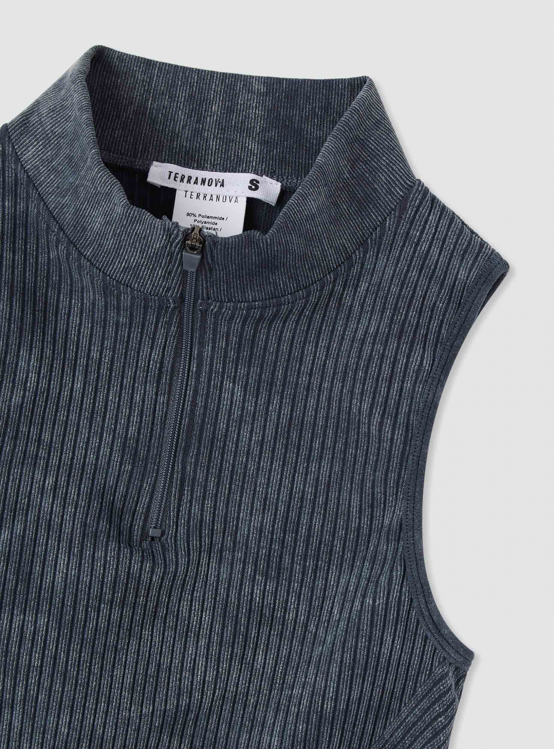 Antracite Plain Colour Vest/Top - Buy Online | Terranova