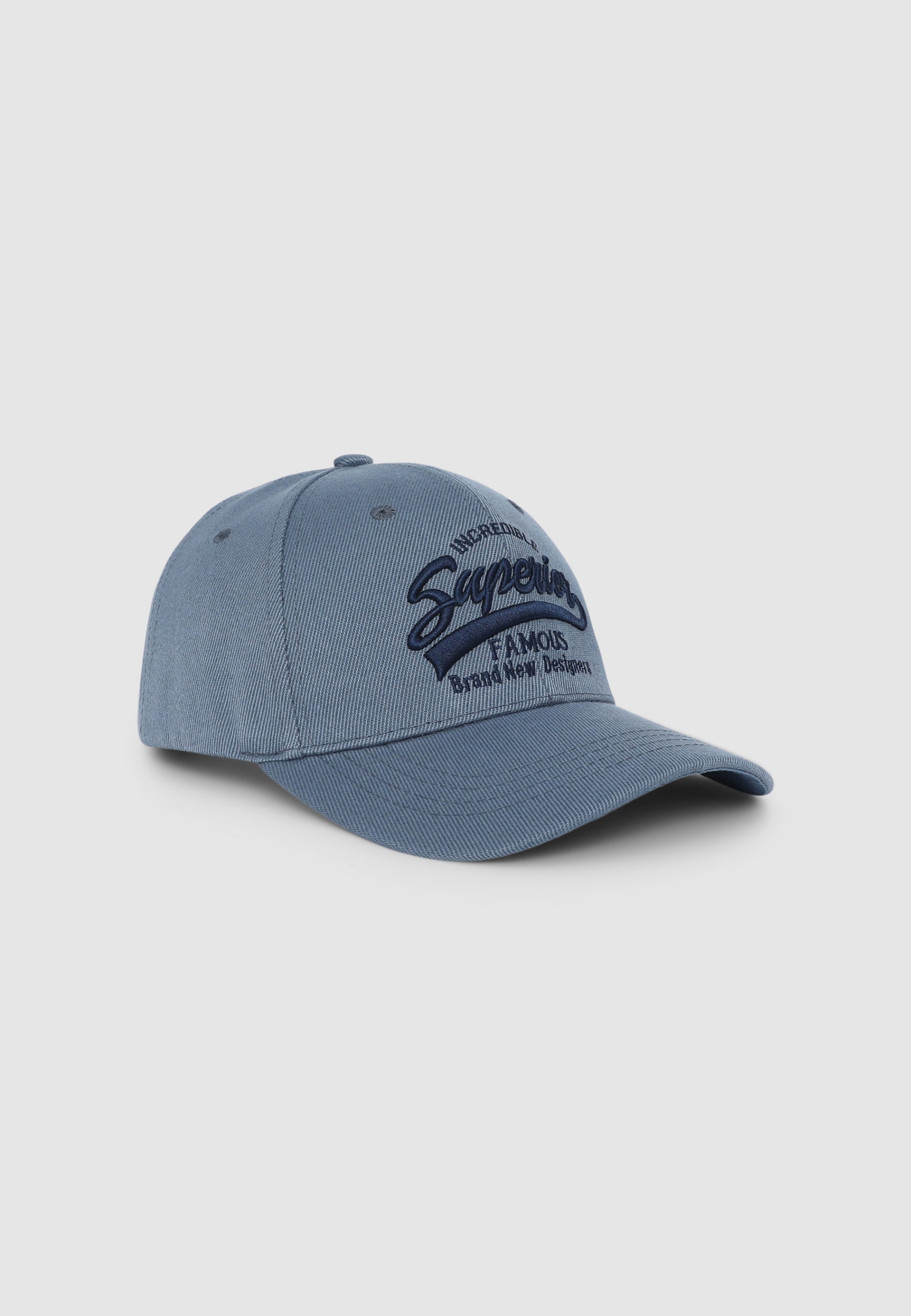 Light blue denim Baseball cap with sports slogan - Buy Online | Terranova