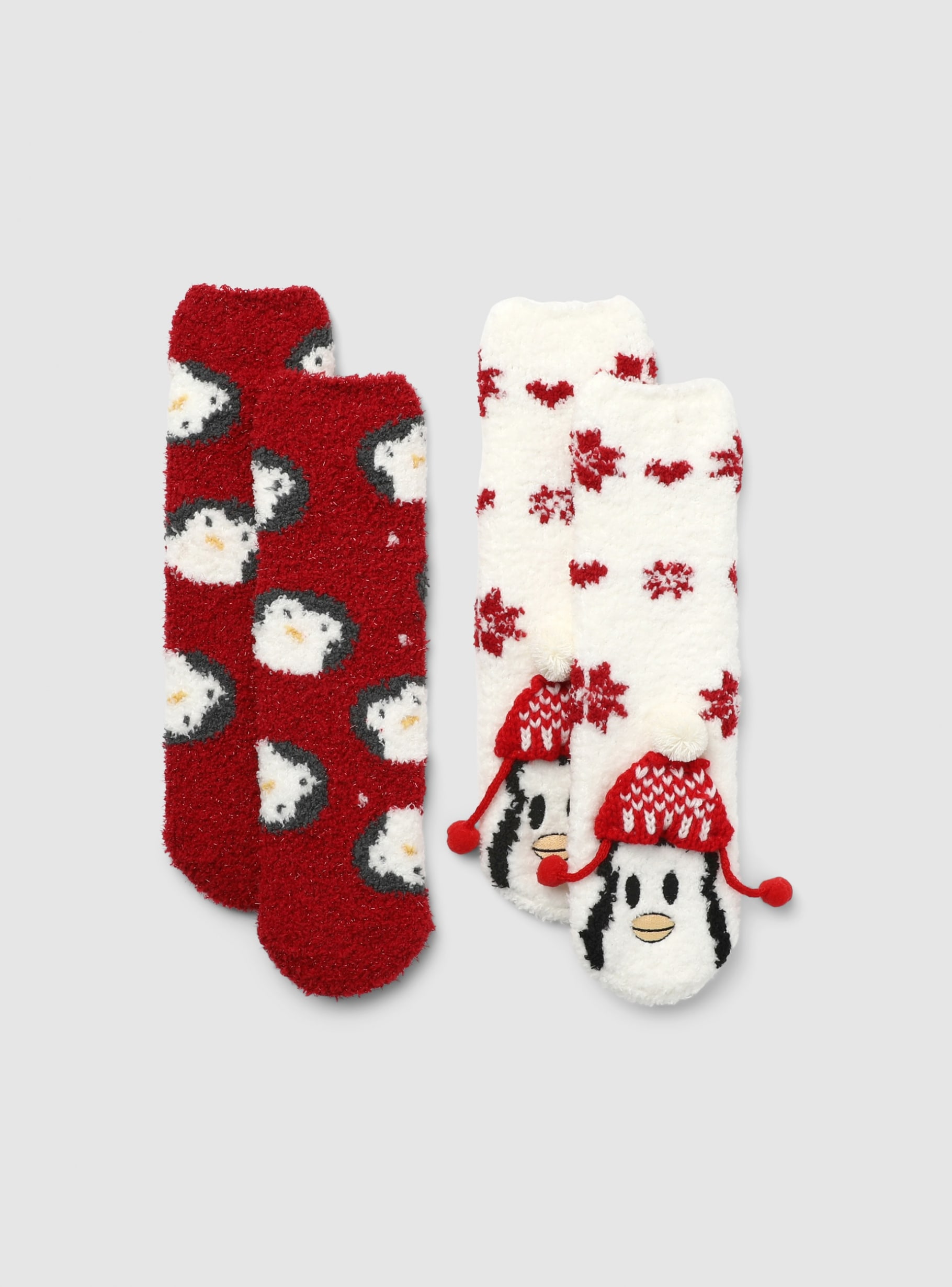 Var white woll Pack of 2 pairs of non-slip Christmas socks - Buy Online ...