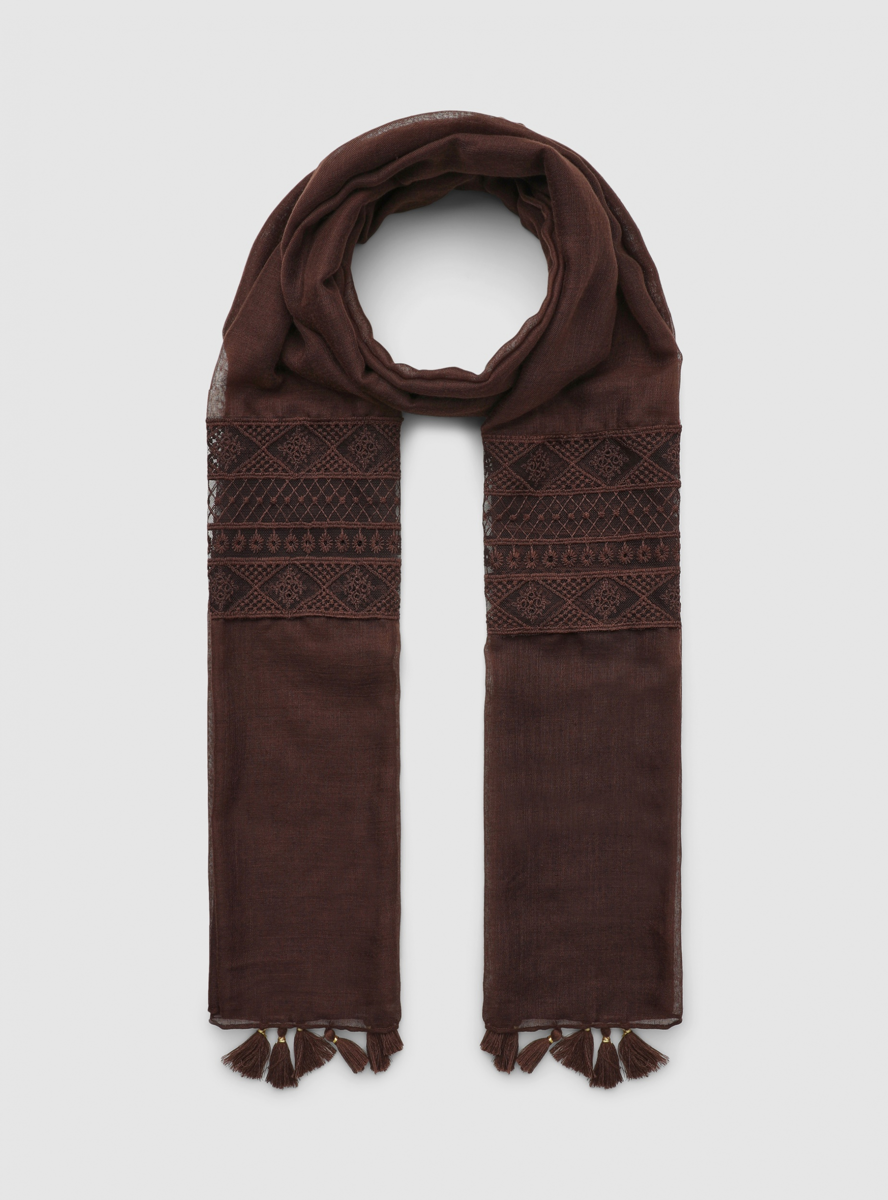 Cocoa Plain-Coloured Scarves/Foulards - Buy Online | Terranova